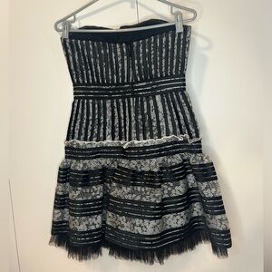 BCBGMaxAzria | Dresses | Bcbg Maxazria Black And While Cocktail Dress Size 4 | Poshmark